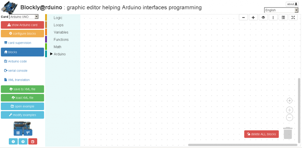 Démarrage de MRduino avec Blockly - Mace Robotics-fr