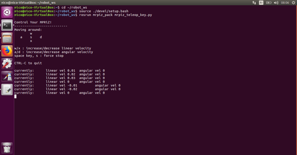 Partie 1 : controler le robot MRPiZ avec ROS - Mace Robotics-fr
